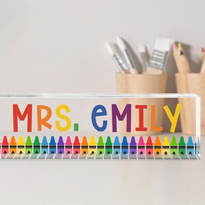 Personalized Teacher Gifts, Teacher Desk Name Plate, Custom Teacher ...