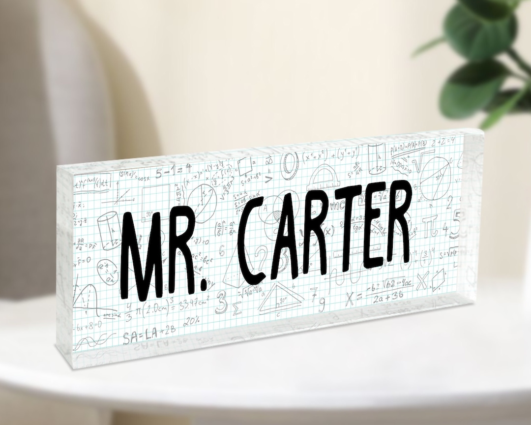 Math Teacher Sign, Math Teacher Gifts, Teacher Appreciation Gift ...