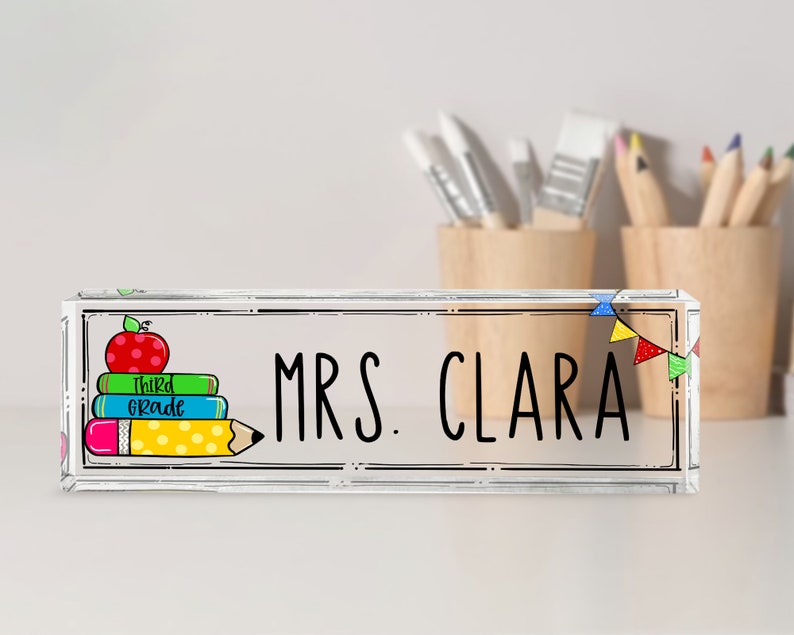 Custom Teacher Name Sign Personalized Gift for Teacher Women - Etsy
