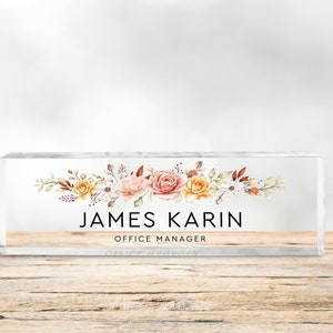 Personalized Desk Name Plate, Office Desk Decor, Custom Name Sign ...