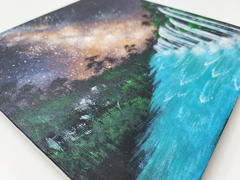 Starry Night Acrylic Painting on Canvas - Etsy