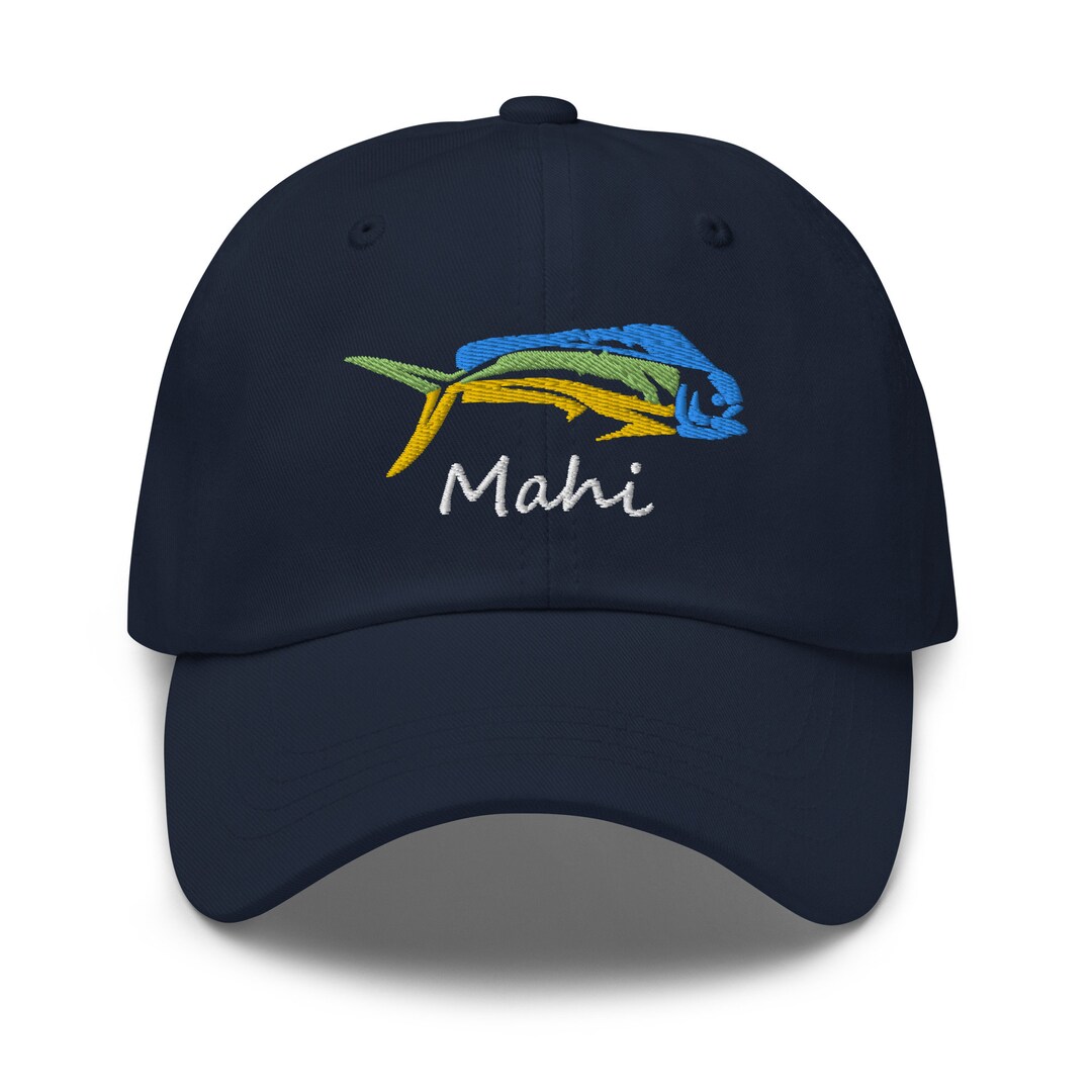 Mahi Mahi Bull Dolphin Fish Big Game Saltwater Fishing Embroidered Dad ...