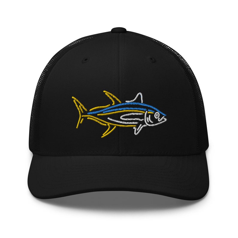 Yellowfin Tuna Fish Big Game Salt Water Fishing Ocean Sports Trucker ...