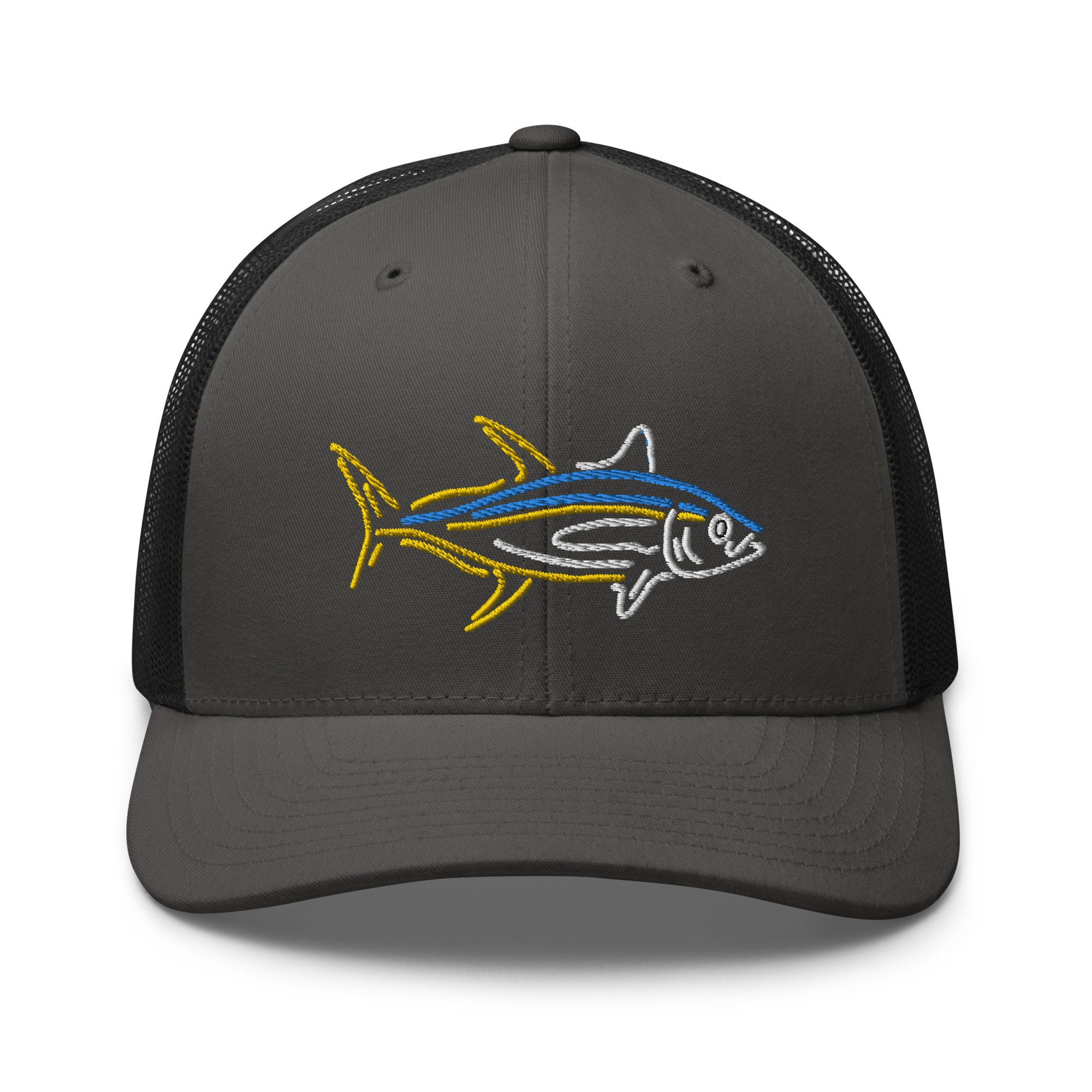 Yellowfin Tuna Fish Big Game Salt Water Fishing Ocean Sports Trucker ...