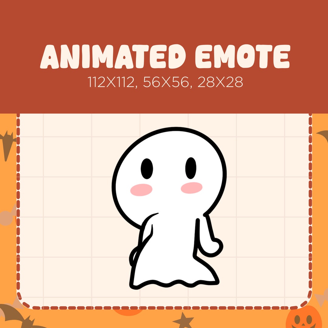 Ghost Emote for Twitch, Dancing Ghost Animated Emote, Halloween Twitch ...