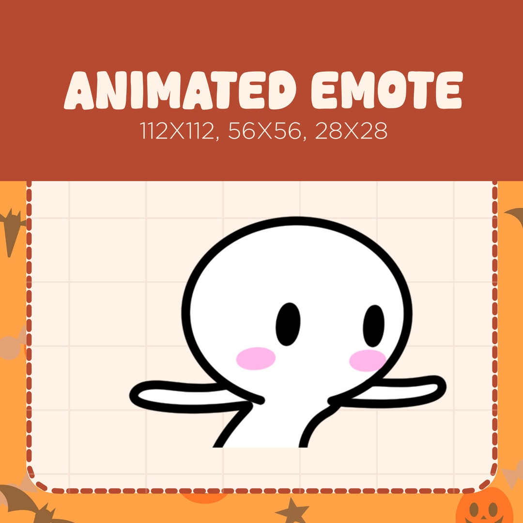 Vibing Ghost Emote for Twitch Stream, Dancing Ghost Animated Emote ...