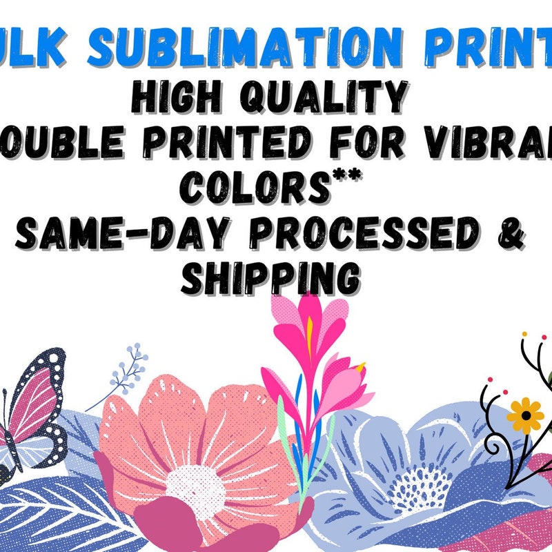 Custom Sublimation Print - Etsy