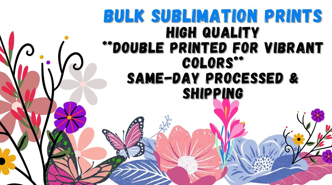 89 CENTS BULK Sublimation Prints | Holiday Sublimation Prints | Ships ...