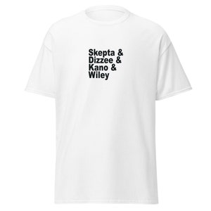 UK Grime Legends T-shirt - Skepta, Dizzee, Kano & Wiley - Etsy