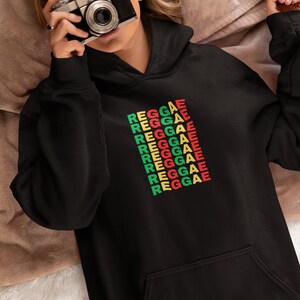 Reggae Hoodie Hoody Jamaica Reggae Music Birthday Gift Birthday Present ...