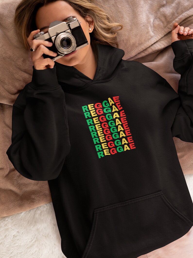 Reggae Hoodie Hoody Jamaica Reggae Music Birthday Gift Birthday Present ...