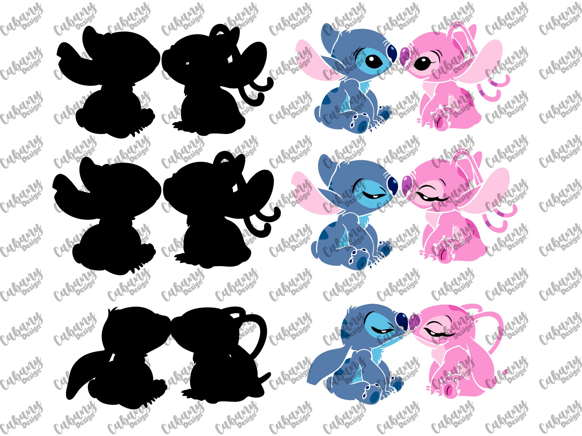 Bundle Stitch And Angel SVG - Stitch And Angel Layered SVG - Stitch And ...