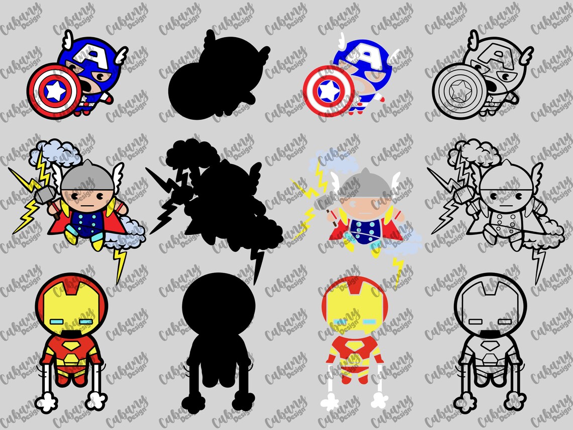 Bundle Layered Marvel SVG / Little Hero Svg / Captain America - Etsy