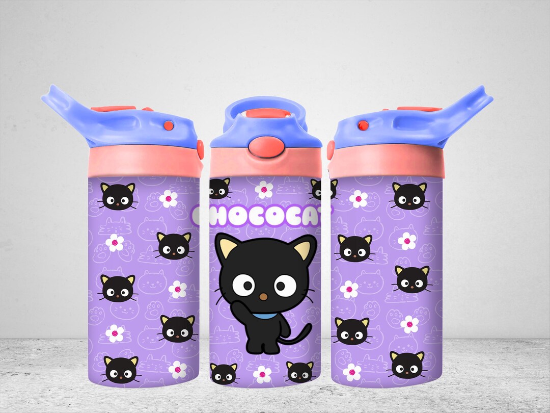 Chococat Water Bottle Stainless Steel Tumbler 12oz Kids Tumblers - Etsy