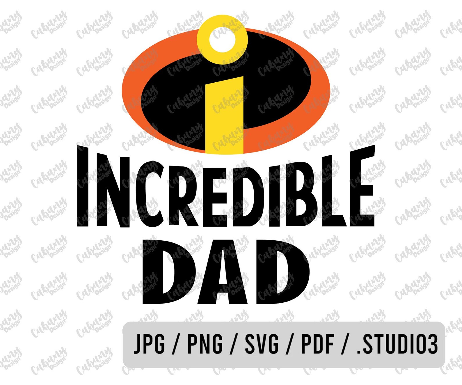 Incredible Dad SVG Incredible Dad PNG - Etsy