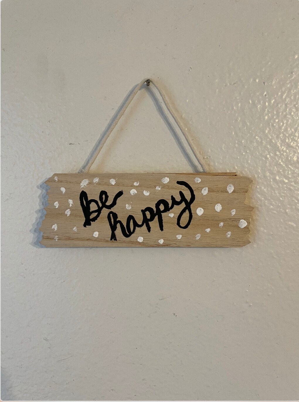 Eat, Drink, Be Happy Painted Wooden Sign Set - Etsy