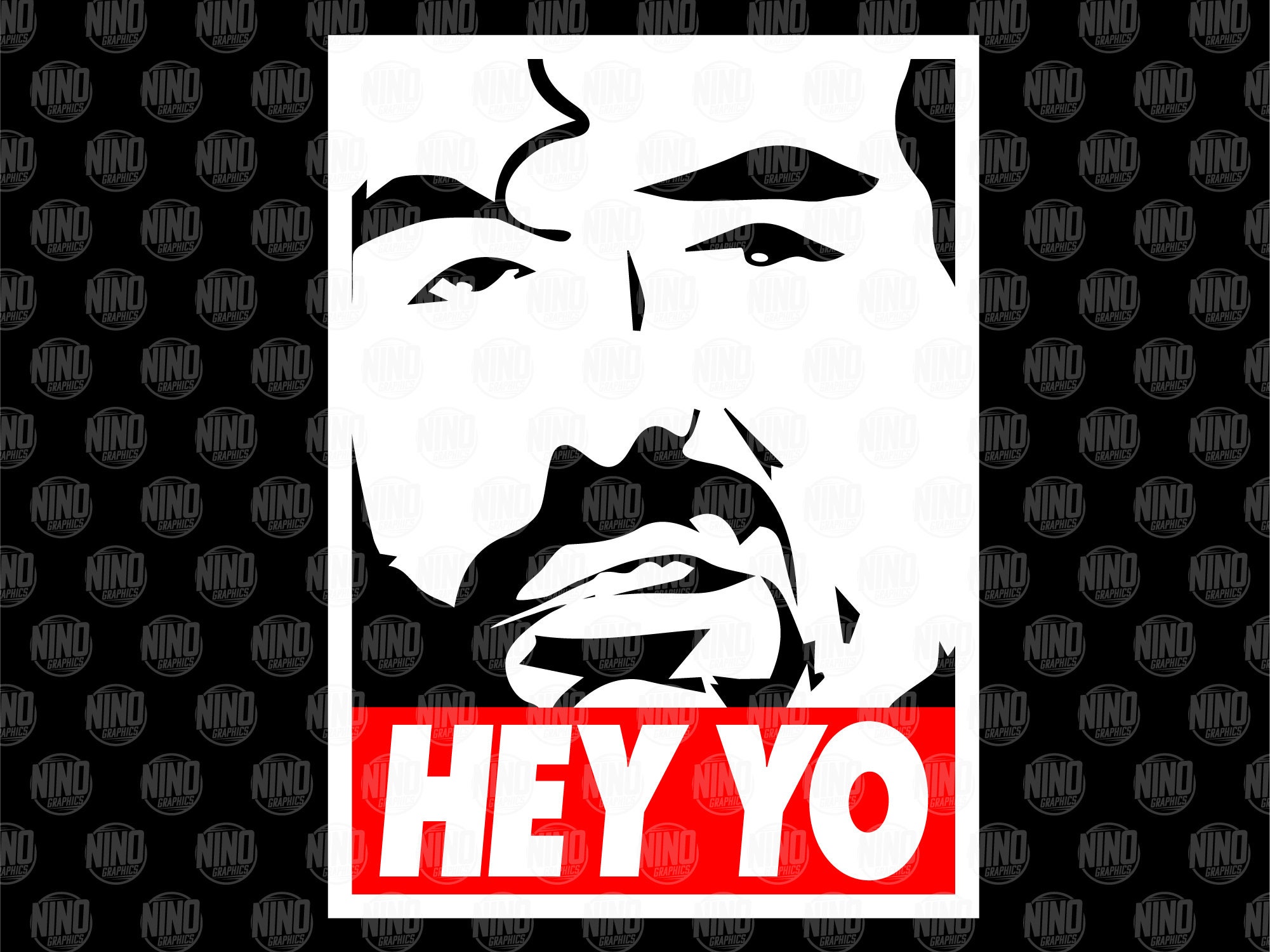 Razor Ramon Hey Yo Obey Style Poster Design in Memory of Scott Hall SVG ...