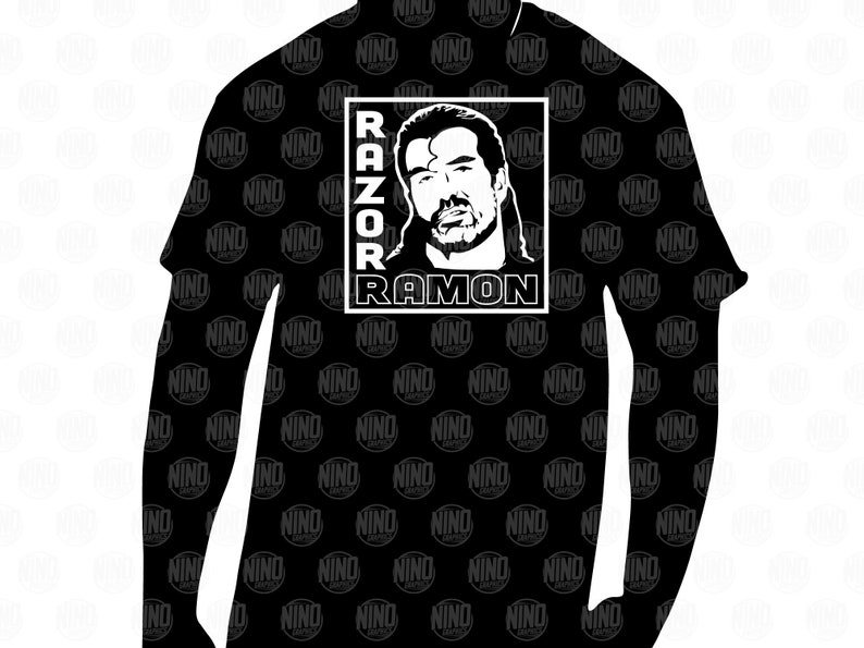 Razor Ramon Scott Hall WWE Fan Vintage Inspired PNG SVG Silhouette ...