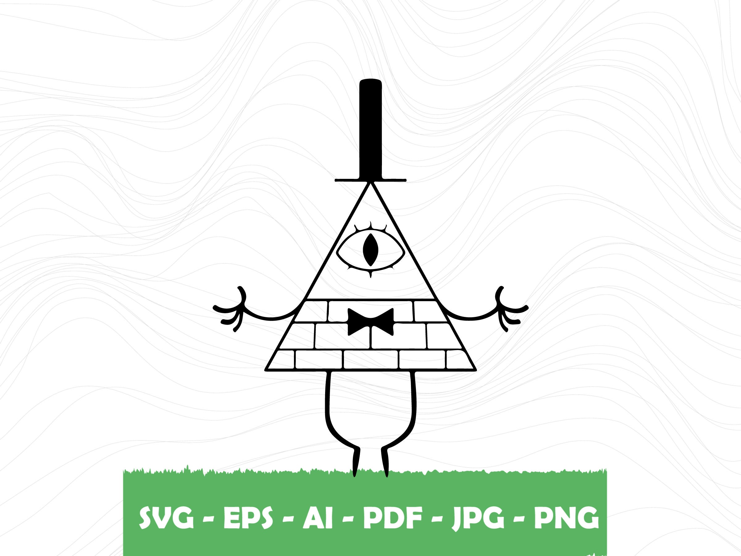 Bill Cipher svg Layered SVG Cricut cut files | Etsy