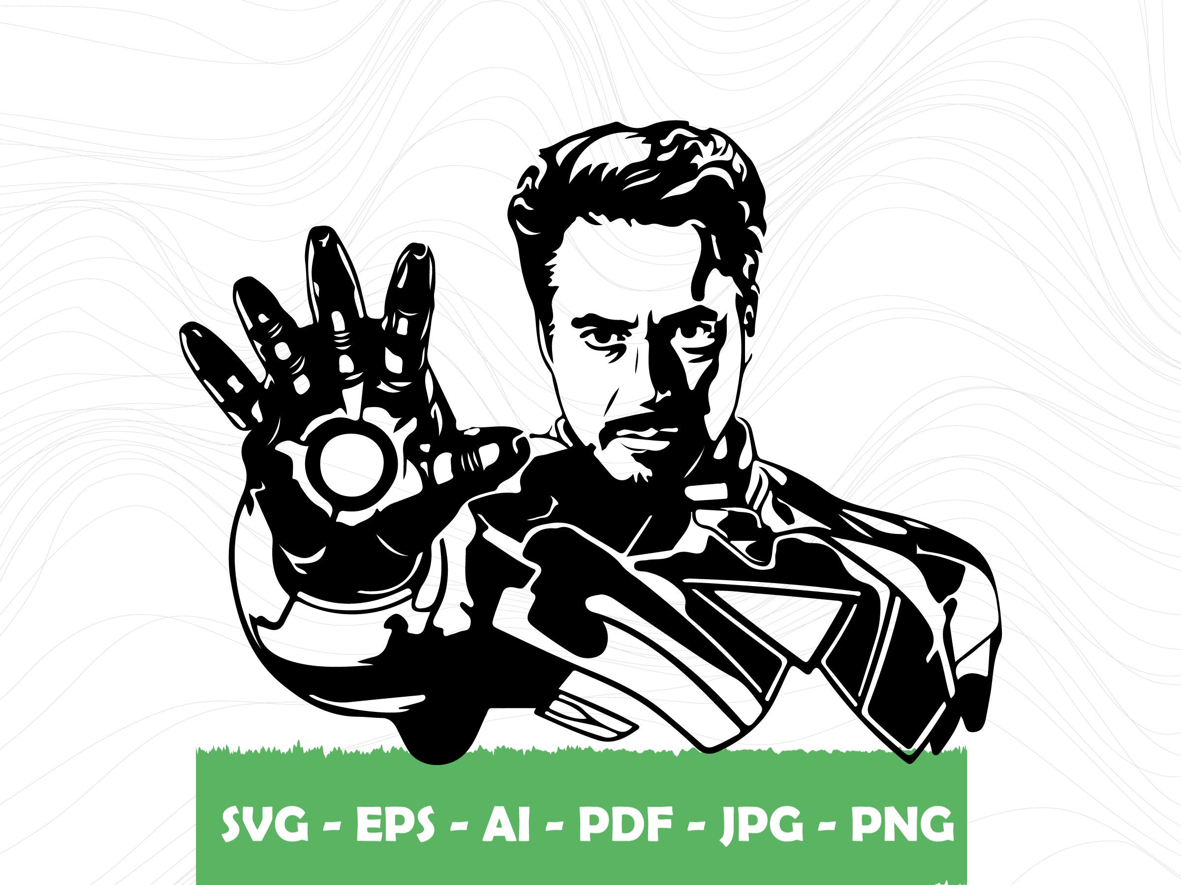 Iron Man SVG Iron Man cut File Iron Man für Cricut Avengers | Etsy