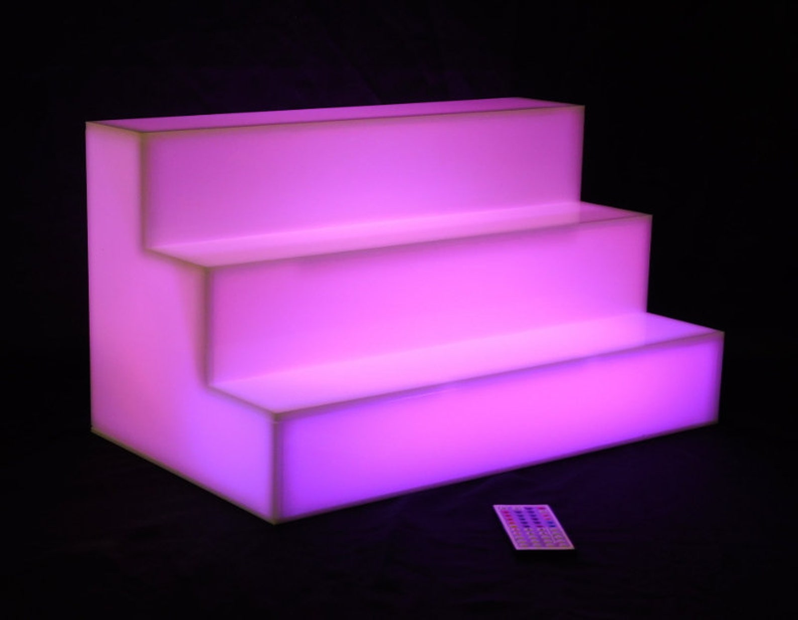 3 Step Tiered LED Glow Illuminated Acrylic Bottle Shelf Display - Etsy