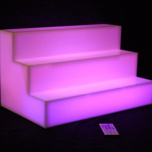 3 Step Tiered LED Glow Illuminated Acrylic Bottle Shelf Display - Etsy