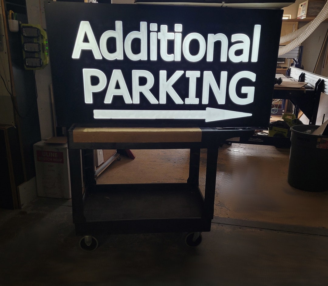 Custom Solar Business Signs -solar Parking Signs - Etsy