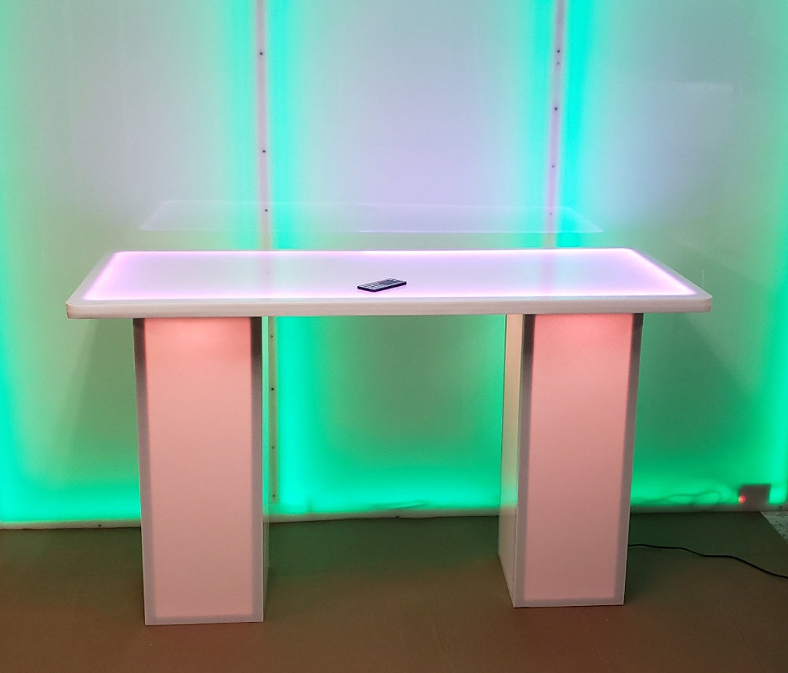 24 X 60 X 36 Height Light up LED Glow Trade Show Display Table -DJ ...