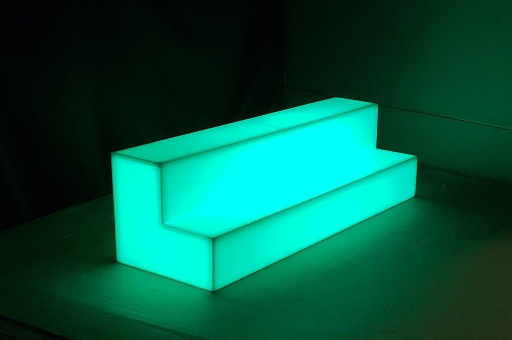 2 Step Tiered LED Glow Illuminated Acrylic Bottle Shelf - Etsy