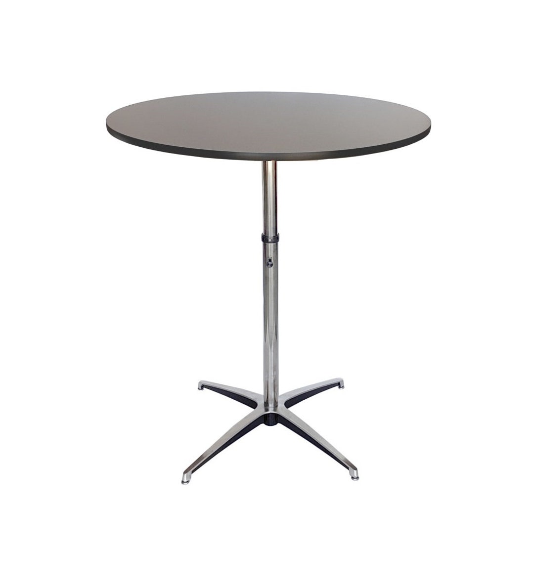 30 Inch Round Portable 3 Height Adjustable Trade Show Bar and Cocktail ...
