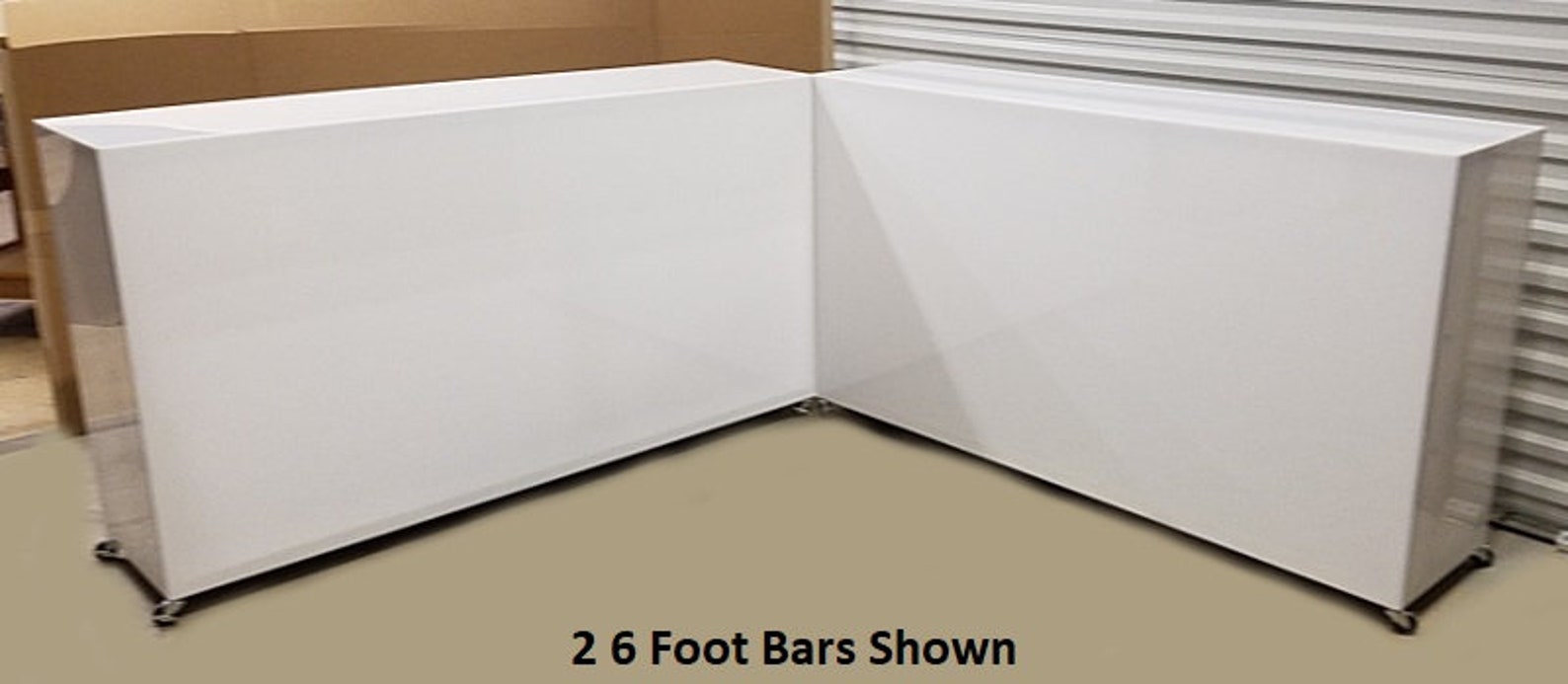 Light up 6 Foot Rolling Counter LED Glow Bar on Wheels - Etsy