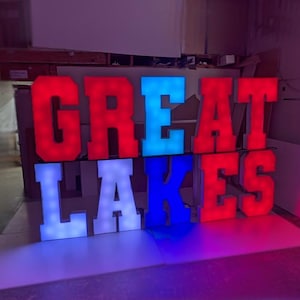 3 to 6 Foot Tall LED Marquee Letters – Heavy-duty RGB Acrylic Light-up ...
