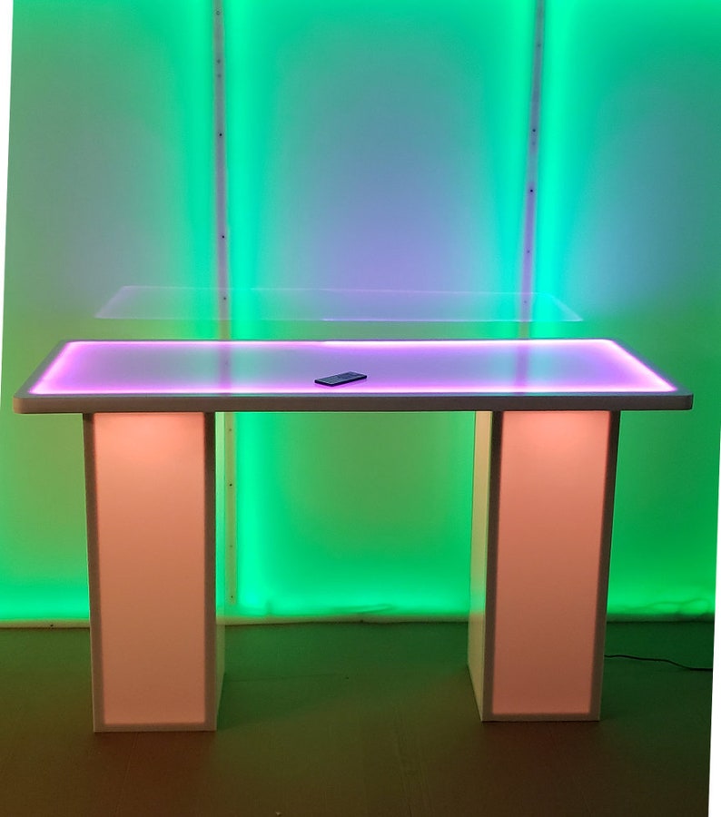 24 X 60 X 36 Height Light up LED Glow Trade Show Display Table -DJ ...