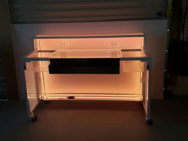 6 Foot Folding LED Glow Light up Portable Bar on Wheels for - Etsy