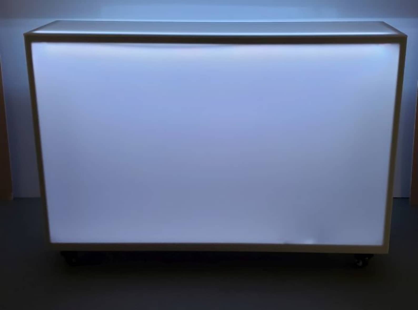 Light up 6 Foot Rolling Counter LED Glow Bar on Wheels - Etsy