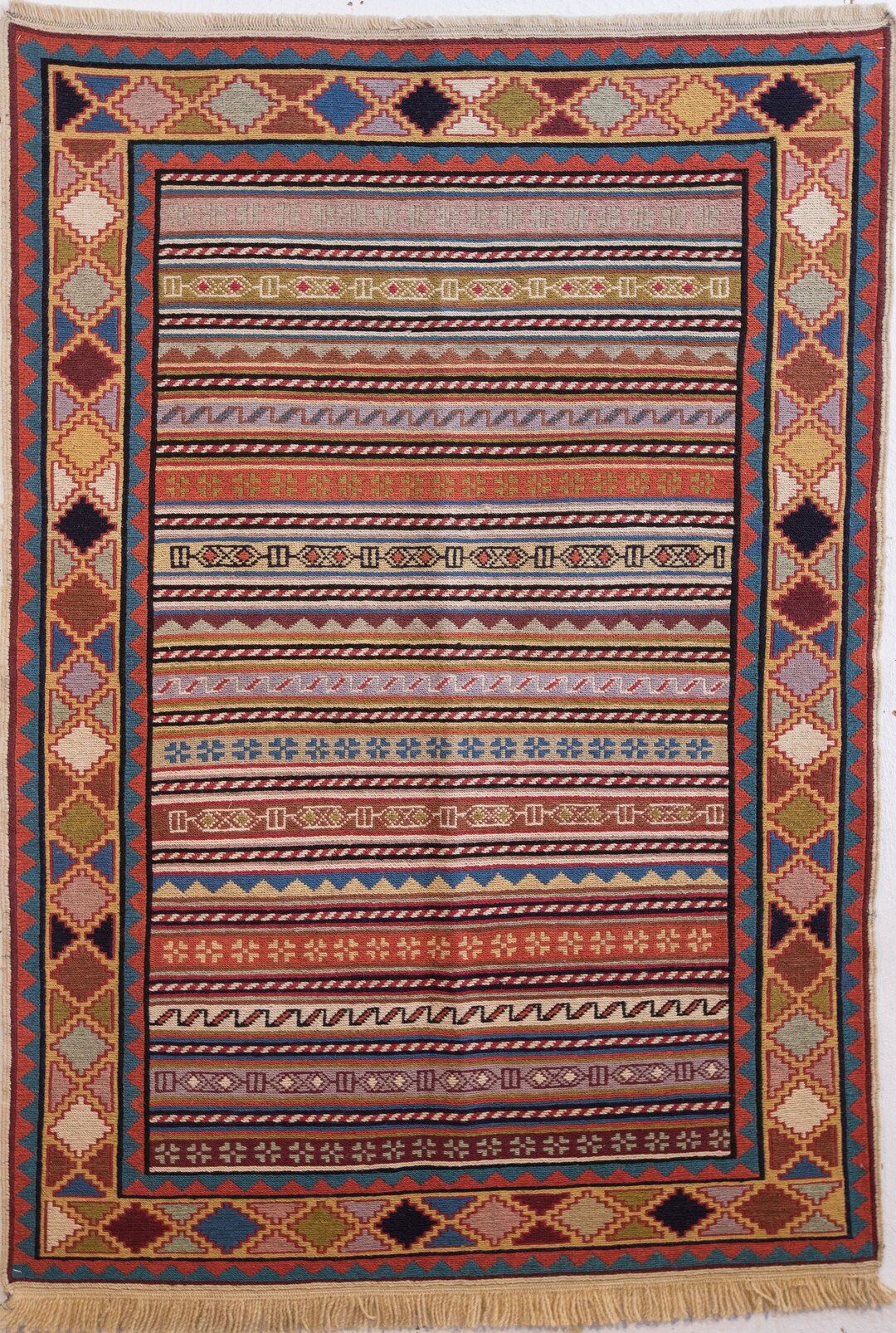 Enchanting Beauty: Vintage Rah Rah Rug - 98 Holy Gate (3' 3" X 4' 10 ...