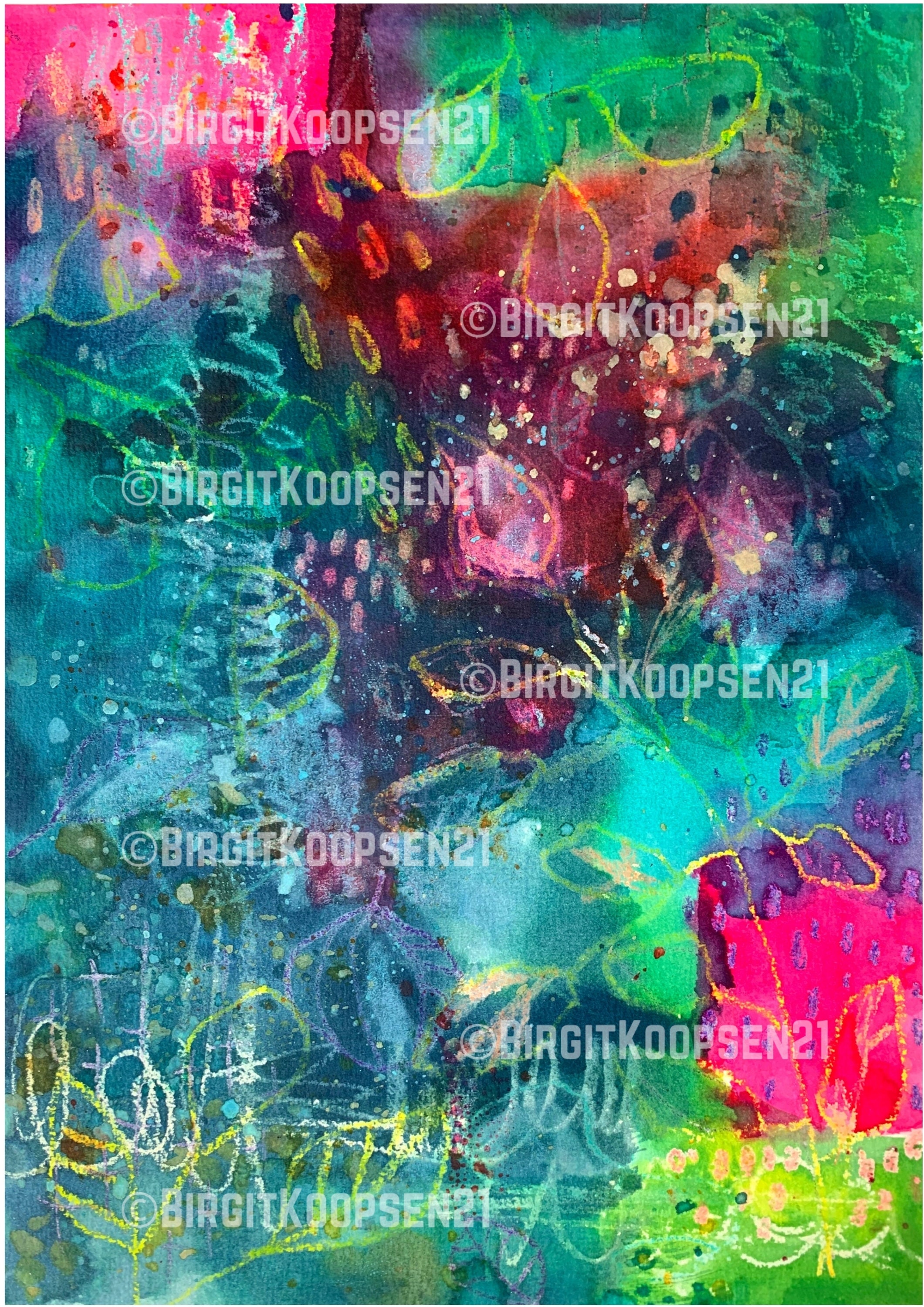 Printable Mixed Media Backgrounds/collage Sheets - Etsy