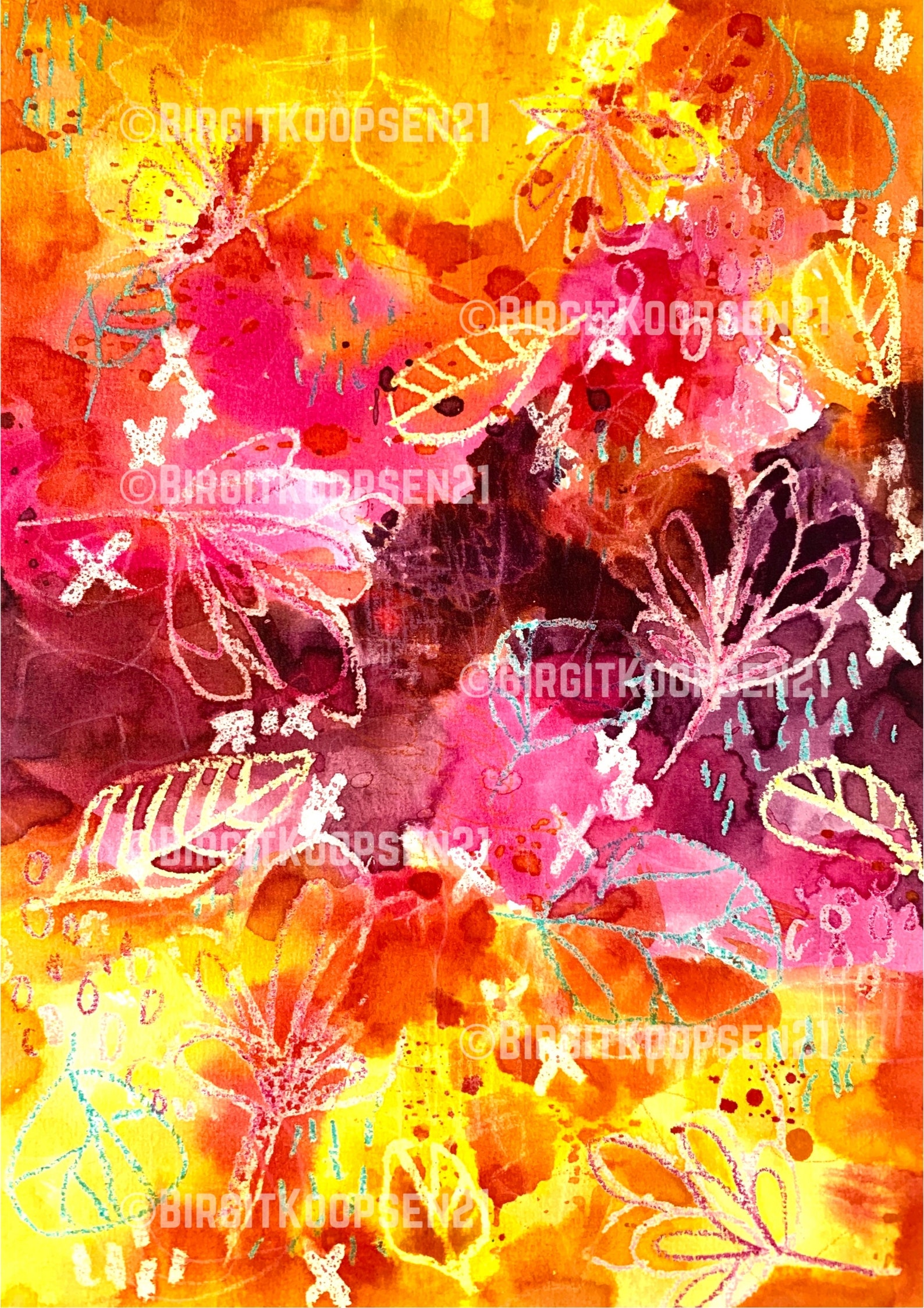 Printable Mixed Media Backgrounds/collage Sheets - Etsy