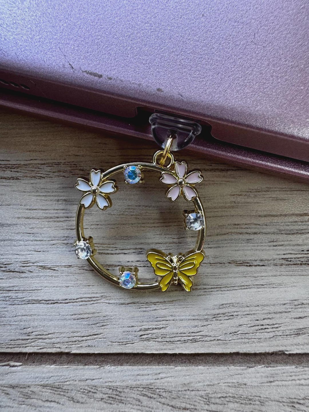 Butterfly USB-C Dust Plug Charm - Etsy