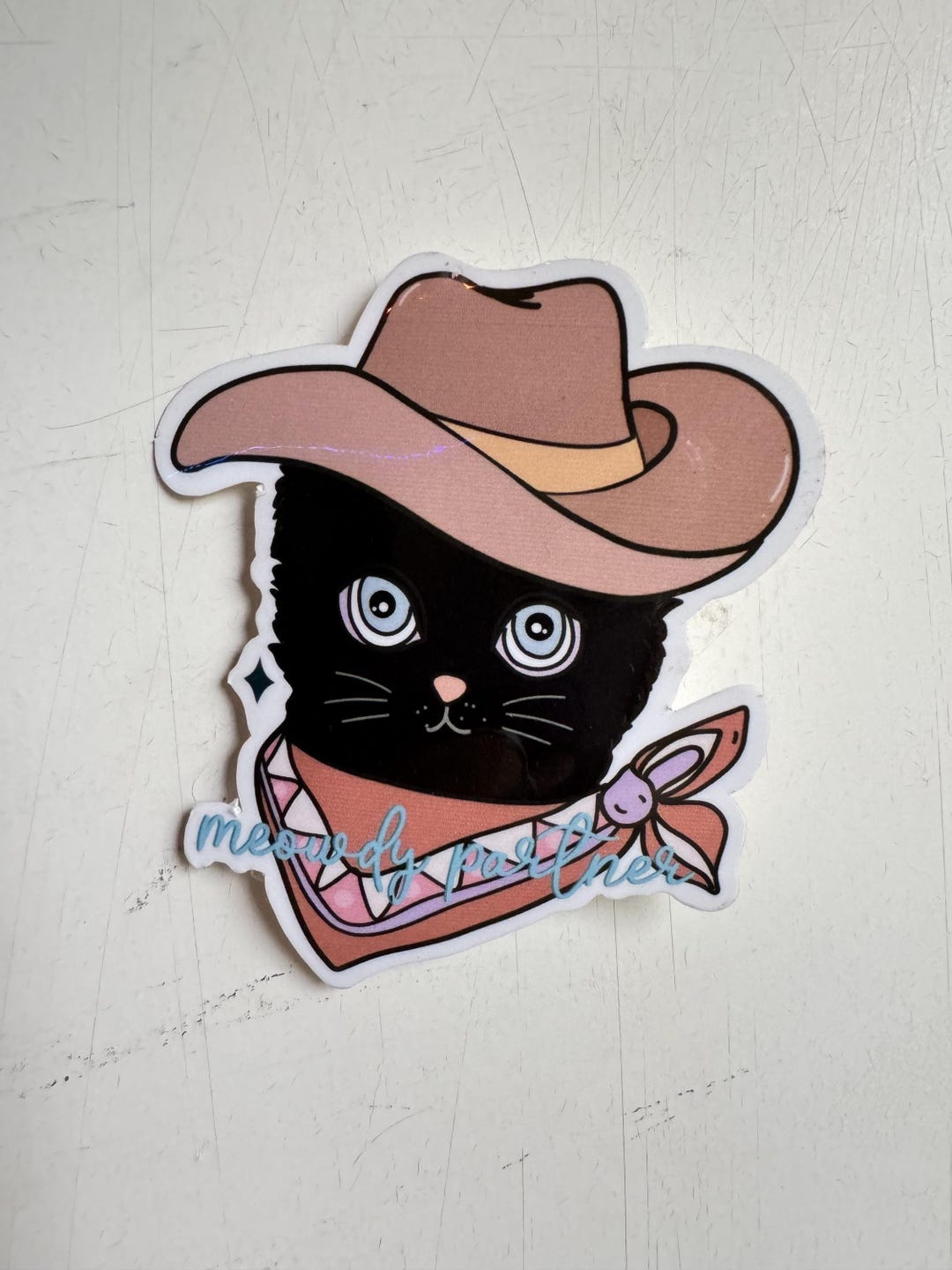 Meowdy Partner Vinyl Sticker | Waterbottle Decal | Laptop Sticker - Etsy