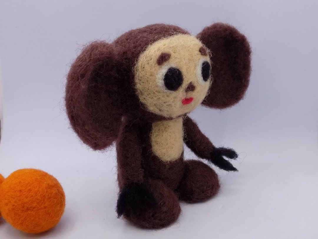 Needle Felt Cheburashka With Oranges - Etsy