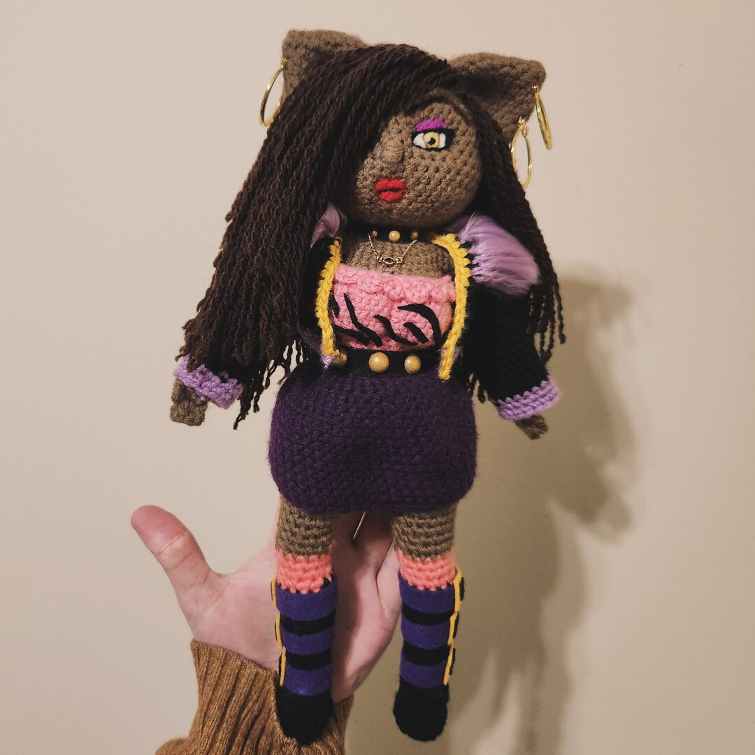 Monster High Clawdeen Wolf OOAK Crochet Figure - Etsy