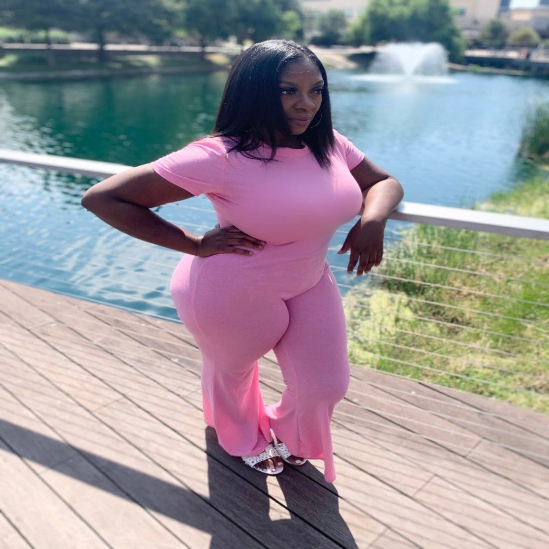 Women's Pink Jumpsuit, Pink Jumper, Pink Jumpsuit With Sleeves - Etsy