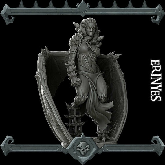 Erinyes Miniature Dnd Dungeons and Dragons Pathfinder - Etsy