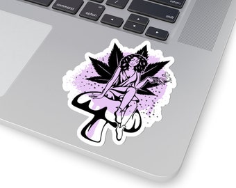 Pink Marijuana Sticker - Etsy