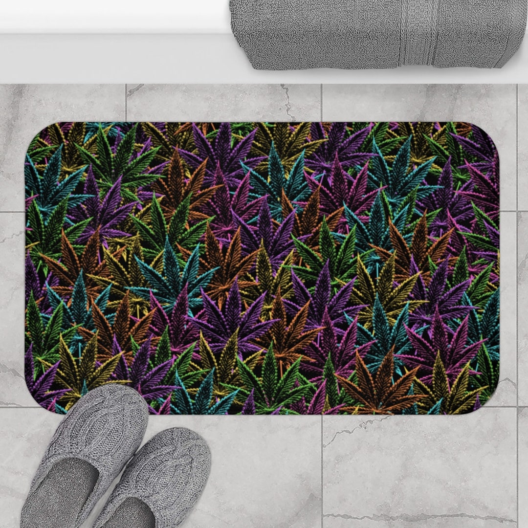 Weed Bath Mat Stoner Home Decor Marijuana Decoration - Etsy