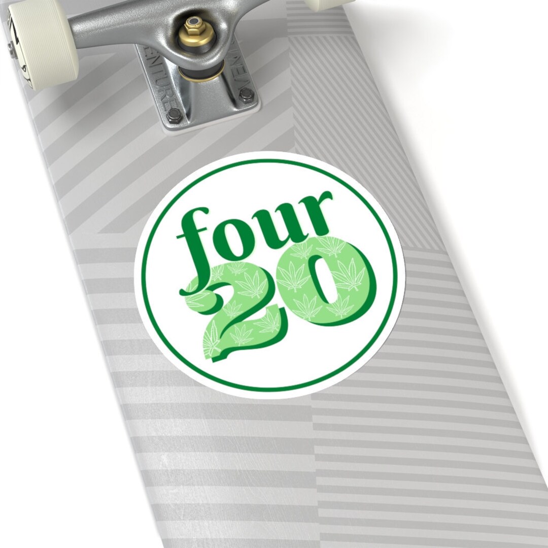 Four 20 Sticker Cute 420 Sticker Marijuana Laptop Decal - Etsy