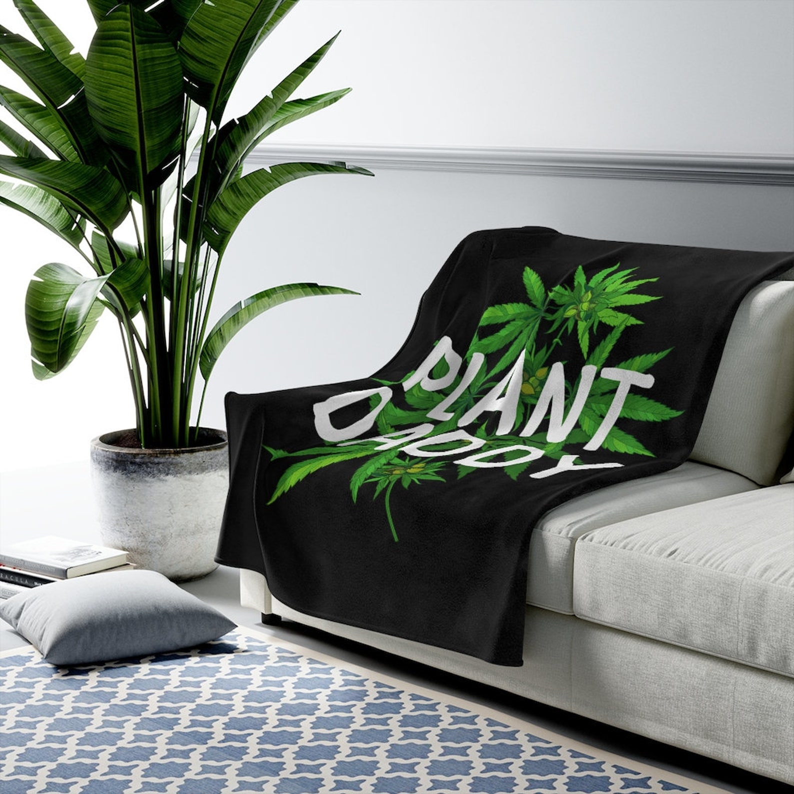 Plant Daddy Marijuana Blanket Weed Gifts for Dad Fathers Day - Etsy