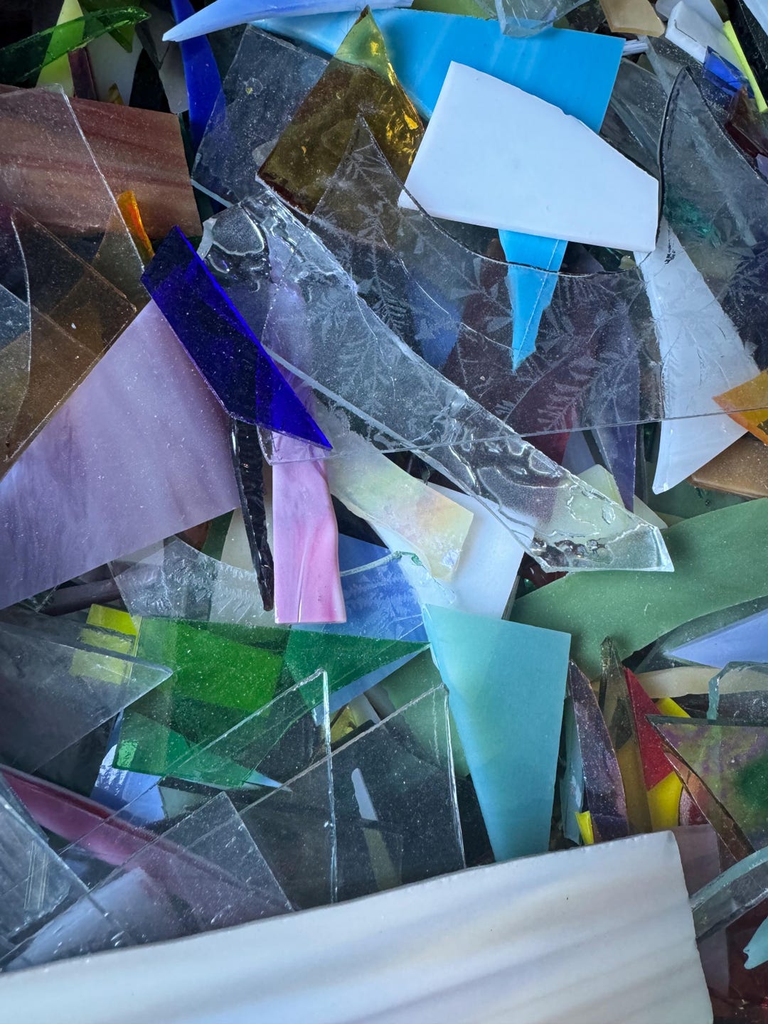 Assorted Colors Stained Glass Scrap- Various Weights - Etsy
