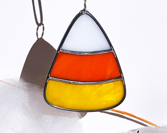 Candy Corn Stained Glass Suncatcher - Etsy